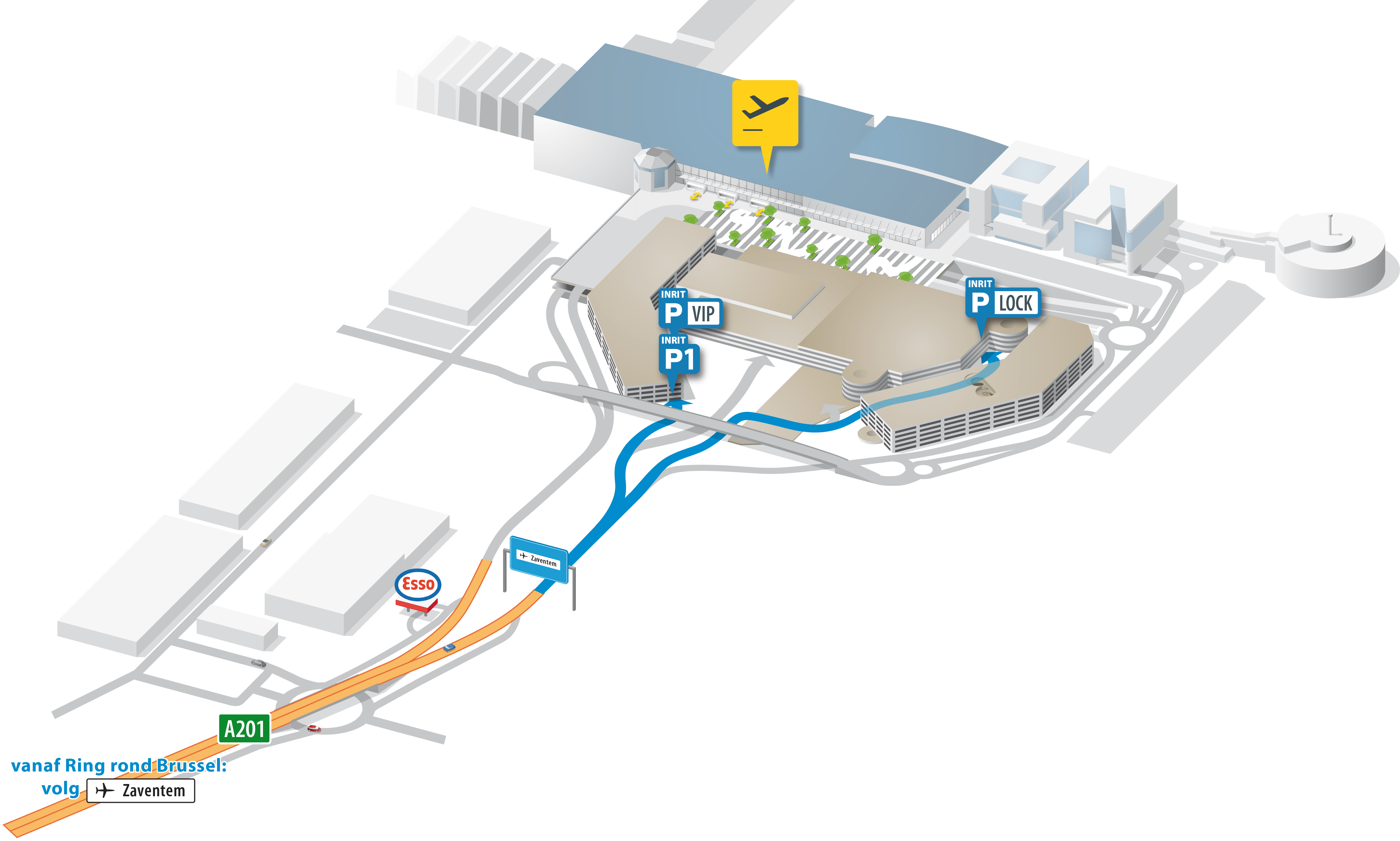 Plattegrond Brussels Airport – Luchthaven Zaventem | Brussels Airport